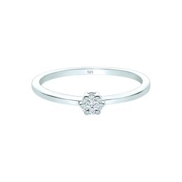 Elli DIAMONDS Ring Damen Gr&ouml;&szlig;e 54 silber / wei&szlig;
