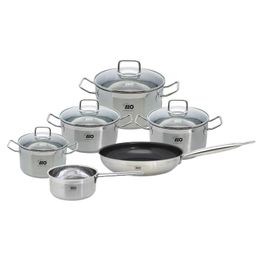 ELO Basic Topf-Set &raquo;Basic Profi Duo Therm Topfset 6-teilig&laquo; Set, 10 Stk. tlg. Edelstahl silber