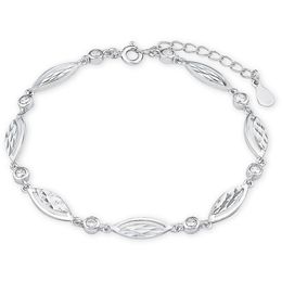 Amor Damen Armband &raquo;Marquise&laquo; mit Zirkonia (synth.) silber