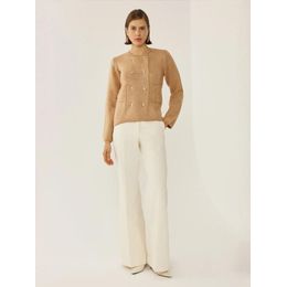 Hiccup Strickjacke Damen Gr&ouml;&szlig;e S cappuccino