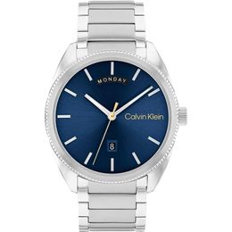 Calvin Klein Herren Quarzuhr &raquo;TIMELESS&laquo; Armbanduhr, Herrenuhr, Datum, Mineralglas, Edelstahlarmband silber