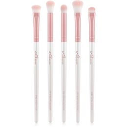 Luvia Cosmetics Damen Kosmetikpinsel-Set &raquo;Essential Eye&laquo; Nurai-Pinselhaar, vegan und hautfreundlich, verliert keine Haare. pink