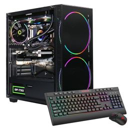GAMEMAX Gaming-PC &raquo;Black Hole 7963 AMD Ryzen 5 7500F 16GB DDR5 RAM 1TB SSD RTX 5060Ti&laquo; DDR5 RAM, Windows 11, Wasserk&uuml;hlung Wi-Fi 6 & Bluetooth 5.2, 