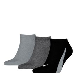 Puma Damen Puma Sneakersocken &raquo;Puma UNISEX LIFESTYLE SNEAKERS 3P&laquo; 3 Stk. tlg. Flache Zehennaht, Rippenb&uuml;ndchen schwarz 43-46