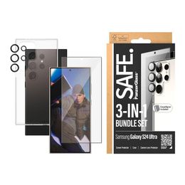 SAFE by PanzerGlass Displayschutzglas &raquo;3-in-1 Bundle Set Screen Protector, Case und Camera Lens Protector&laquo; f&uuml;r Samsung Galaxy S24 Ultra 