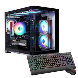 GAMEMAX Gaming-PC &raquo;HYPE-M BK 7507 AMD Ryzen 7 9700X RTX 5060Ti 32GB DDR5 1TB SSD&laquo; Windows 11, DDR5 RAM schwarz WLAN AC, ARGB-Beleuchtung Front, 4x USB