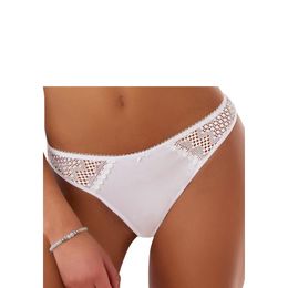 Lascana Damen Lascana String aus Bio-Baumwolle wei&szlig; 48/50