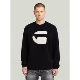 G-Star Raw G-Star Herren G-STAR Longpullover &raquo;G Logo Relaxed Knit Pullover&laquo; L