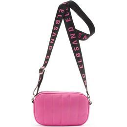 ELBSAND Damen Umh&auml;ngetasche &raquo;Minibag&laquo; Handtasche mit Steppung, Crossbody Bag VEGAN pink