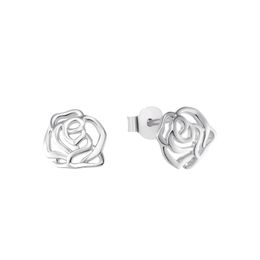 Amor Damen Paar Ohrstecker &raquo;Rose&laquo; silber