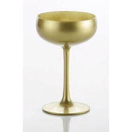 Sektglas 6-teilig gold Kristallglas