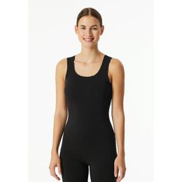 Schiesser Damen Unterhemd &raquo;Invisible Soft Warming&laquo; flache N&auml;hte, w&auml;rmend schwarz 46, N-Gr