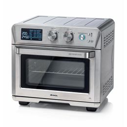 Ariete Hei&szlig;luftfritteuse &raquo;4629/1&laquo; 1700 W Mini-Backofen, Grill und Rotisserie in Einem, 25 L silber Hei&szlig;luftfritteuse