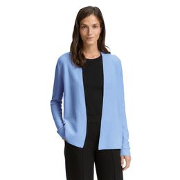Tom Tailor Damen Tom Tailor Cardigan mit feiner Struktur blau S (36)