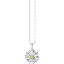 Thomas Sabo Damen Thomas Sabo Kette mit Anh&auml;nger &raquo;Lovely Daisy Kette mit Anh&auml;nger&laquo; mit Zirkonia (synth.) bunt