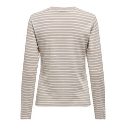 Only Damen Only Langarmshirt &raquo;ONLLYON L/S O-NECK TOP BOX CC JRS&laquo; wei&szlig; XS (34)