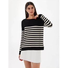 Hiccup Pullover Damen Gr&ouml;&szlig;e M schwarz / wei&szlig;