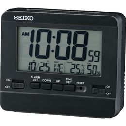 Seiko Quarzwecker &raquo;QHL086K&laquo; Digitalwecker, Wecker,Schlafzimmer,Piepalarm,Tag,Wochentag,Beleuchtung schwarz