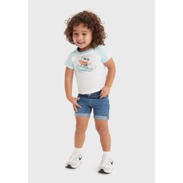 Levi's Kids M&auml;dchen Levi's Kids Print-Shirt Set, 2 Stk. und Jeansshorts, for BOYS wei&szlig; 6M68