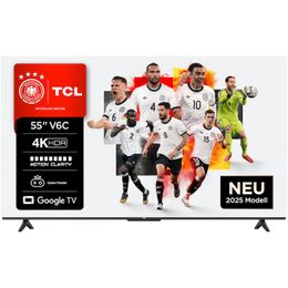 TCL LED-Fernseher &raquo;55V6CX2&laquo; 139 cm/55 Smart-TV 4K HDR, Multi-HDR, Dolby Vision, Game Master, Smart TV, Apple TV schwarz Smart TV: Google TV, Google 