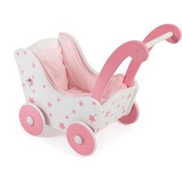Bayer Chic 2000 CHIC2000 Puppenwagen &raquo;aus Holz&laquo; pink Puppenwagen