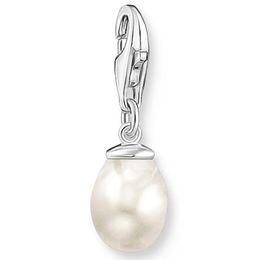 Thomas Sabo Damen Thomas Sabo Charm-Einh&auml;nger &raquo;Perle Silber&laquo; mit S&uuml;&szlig;wasserzuchtperle bunt