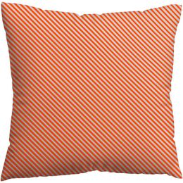 Schlafgut Kissenbezug &raquo;Woven Satin Fade&laquo; mit Farbverlauf rot Mako-Satin, Obermaterial: 100% Baumwolle