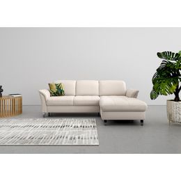 Sit & More sit&more Ecksofa &raquo;Maggiore L-Form&laquo; wahlweise mit Kopfteilverstellung, Bettfunktion und Bettkasten grau 95% Polyester, 5% Polyamid