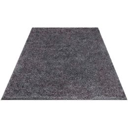 Carpet City Hochflor-Teppich &raquo;City Shaggy&laquo; rechteckig 30 mm H&ouml;he Auch als L&auml;ufer, Langflor, Uni, Shaggy, flauschig-weich grau Polypropylen