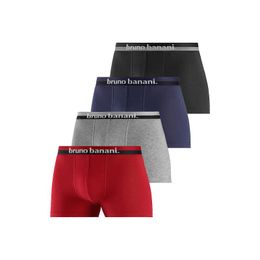 Bruno Banani Herren Boxer &raquo;Boxershorts f&uuml;r Herren&laquo; Packung, 4 Stk. mit erhabenem Logo-Druck auf dem Bund bunt S, 4 Stk.