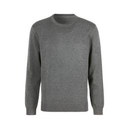 H.I.S. H.I.S Herren Strickpullover Regular Fit, Langarm, Pullover aus Feinstrick, Baumwollmischung grau M (48/50)