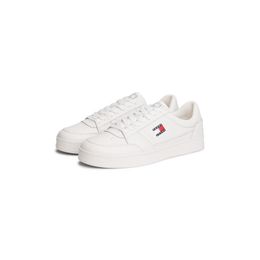 Tommy Jeans Herren Sneaker &raquo;TJM THE GREENWICH NEW ESS&laquo; , Freizeitschuh, Halbschuh, Schn&uuml;rschuh im Basekt-Style wei&szlig; 40