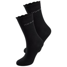 Hugo Underwear Damen HUGO Underwear Basicsocken &raquo;2P RS LETTUCE CC W&laquo; 2 Paar tlg. Bund leicht gekr&auml;uselt 35-38