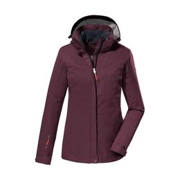 Killtec Damen Outdoorjacke &raquo;KOS 133 WMN JCKT&laquo; Wasser- und winddichte Damenjacke mit abnehmbarer Kapuze lila 40