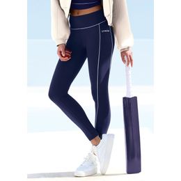 Copenhagen Studios Damen Funktionsleggings mit Paspeln und Logodruck XL (48/50), N-Gr