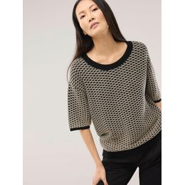 Walbusch Pullover in Bicolor-Optik