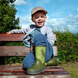 MaxiMo Herren MaxiMo Gummistiefel 2 tlg. Dino-Motiv, gef&uuml;ttert, reflektierend 31