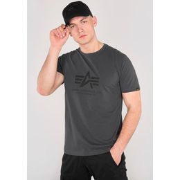 Alpha Industries Herren T-Shirt &raquo;Basic T-Shirt&laquo; Baumwolle, regular fit grau XL