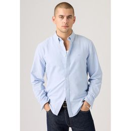 Levi's Levi's Herren Langarmhemd &raquo;AUTHENTIC BUTTON DOWN&laquo; mit Ton-in-Ton Logostickerei auf der Brust S, N-Gr