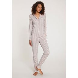 s.Oliver Damen s.Oliver Pyjama Set, 2 tlg. im klassischen Stil rosa 44/46