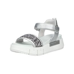 Nero Giardini Damen Riemchensandale &raquo; Sandalen Lederimitat/Textil&laquo; silber 40