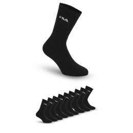 Fila Herren Tennissocken &raquo;UNISEX CREW TENNIS FULL TERRY SOCKS&laquo; 9 Stk. tlg. mit eingestrickem Logo schwarz 43-46