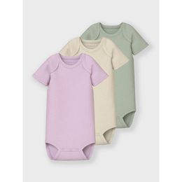 name it Jungen Kurzarmbody &raquo;NBNBODY 3P SS SOLID RIB NOOS&laquo; Packung, 3 Stk. rosa 56, N-Gr