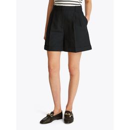 Tommy Hilfiger Damen Shorts &raquo;LINEN MIX PLEATED SHORT&laquo; mit Falten,k&uuml;hlendes Premium Leinen schwarz 36, N-Gr
