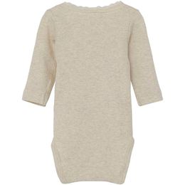 name it Jungen Langarmbody &raquo;NBFKAB LS BODY NOOS&laquo; beige 56, N-Gr