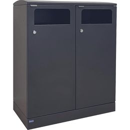 Au&szlig;enabfallsammler, Volumen 2 x 100 l, anthrazit kaiserkraft