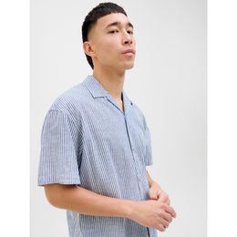 Jack & Jones Jack & Jones Herren Kurzarmhemd &raquo;JJESUMMER RESORT SHIRT SS SN&laquo; mit Resort Kragen S, N-Gr