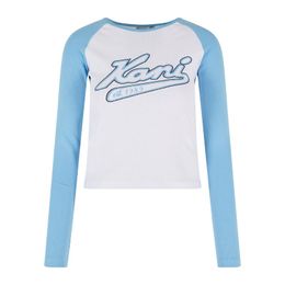 Karl Kani Damen T-Shirt &raquo; Damen KW241-043-2 Varsity Crop Block Rib Ls&laquo; 1 Stk. XS