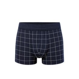 Schiesser Herren Boxershorts &raquo;Fine Interlock&laquo; ohne Eingriff, Karo-Muster, Interlock-Qualit&auml;t blau 5