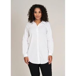 Sandgaard Damen SANDGAARD Blusenshirt &raquo;Stockholm&laquo; in extra langer Form und mit Elasthan wei&szlig; 36